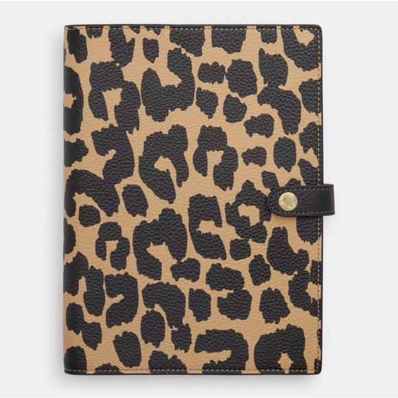 Coach | Office | Coach Leopard Print Notebook Cover | Poshmark